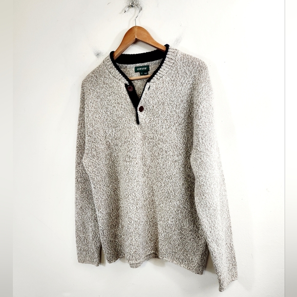 Orvis | Sweaters | Orvis Henley Wool Sweater | Poshmark